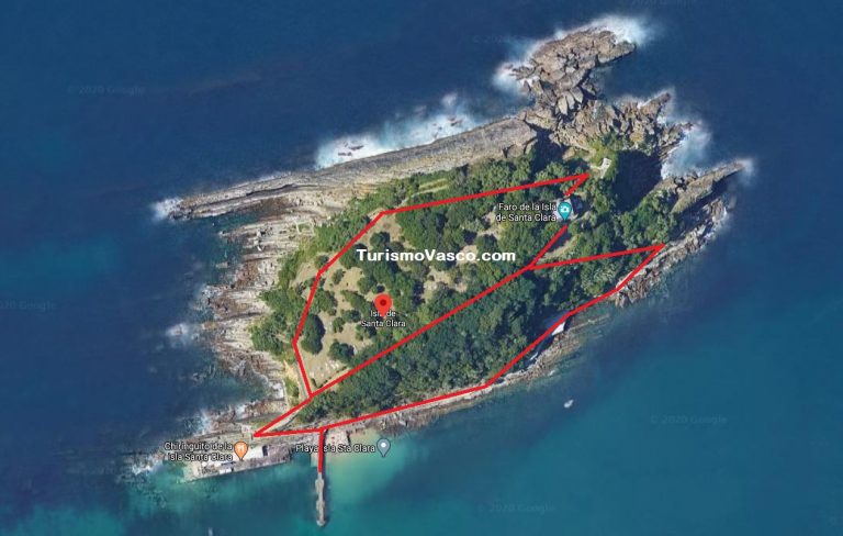 Isla Santa Clara, la isla de Donostia San Sebastián.